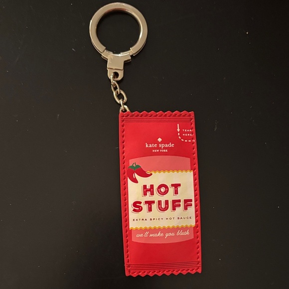 kate spade | Accessories | Kate Spade Red Hot Sauce Keychain | Poshmark